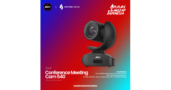 Aver Cam 540 auto-framing technology to 4K Aputure Lanskap Indonesia