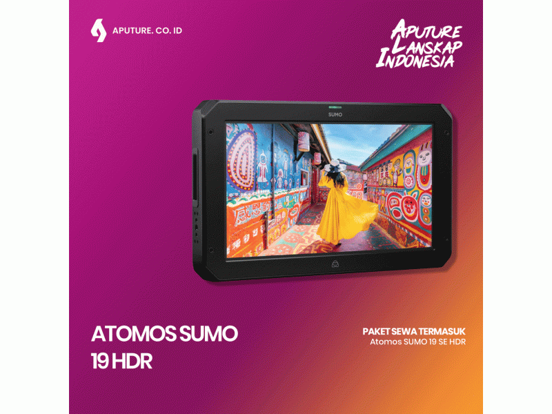 sewa ATOMOS Sumo 19 SE HDR PT Aputure Lanskap Indonesia