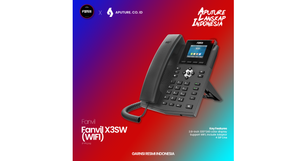 Fanvil X3SW (WIFI) Include Adaptor PT Aputure Lanskap Indonesia