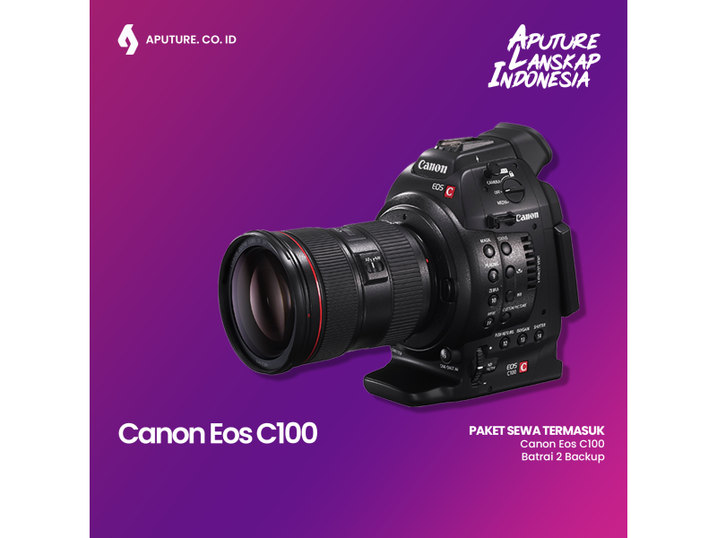sewa cinema kamera Canon C100 Camera System PT Aputure Lanskap Indonesia